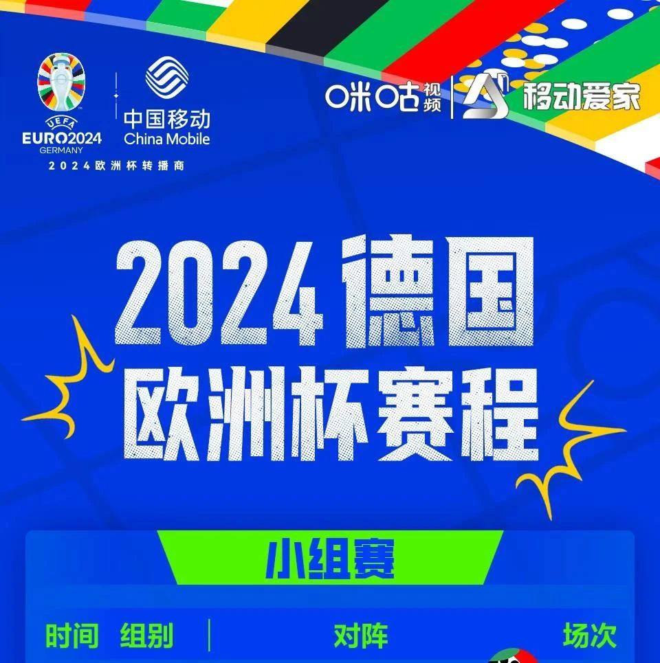 2024欧洲杯赛程表直播时间_ZNDS资讯